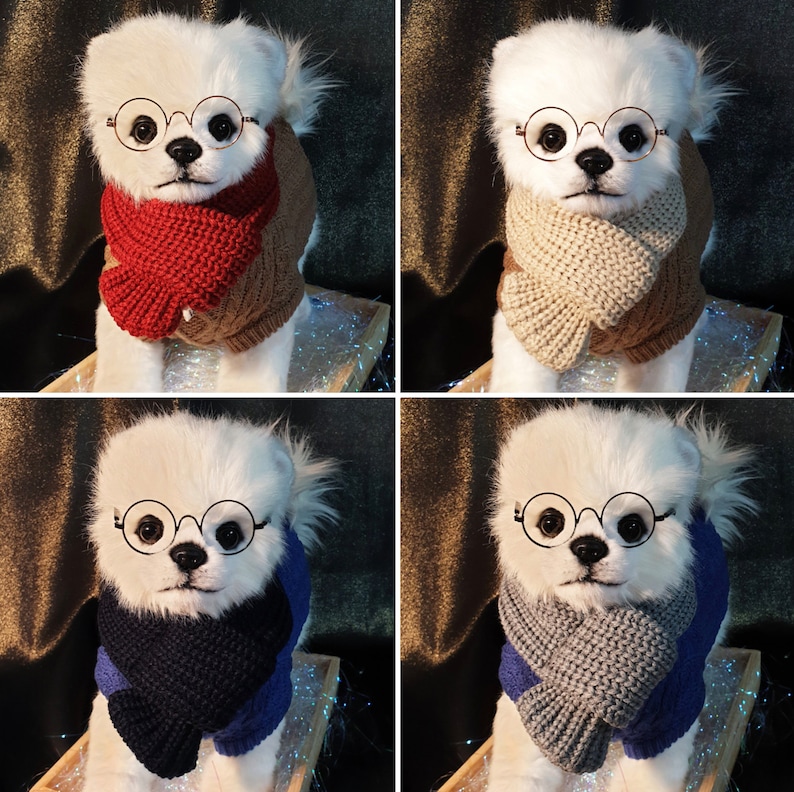 Knitted Muffler SL Dog Cape Pet Neckwear Dog Neck Warmer - Etsy