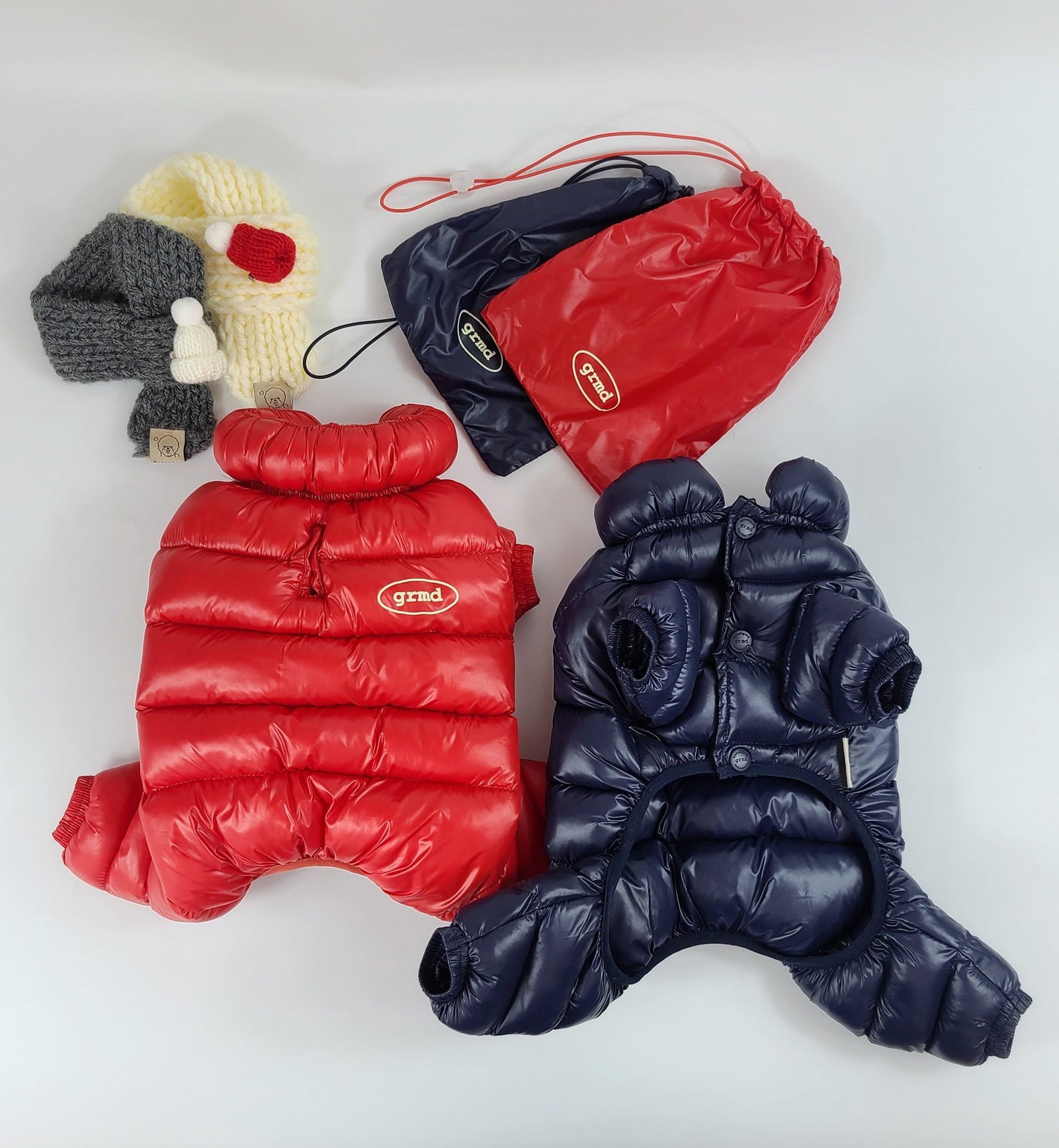 Water Resistant Puffer Overall, S-2XL, Pet Puffer, Dog Jumpsuit, Pet ...