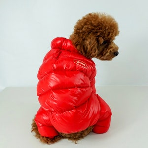 Water Resistant Puffer Overall, S-2XL, Pet Puffer, Dog Jumpsuit, Pet ...