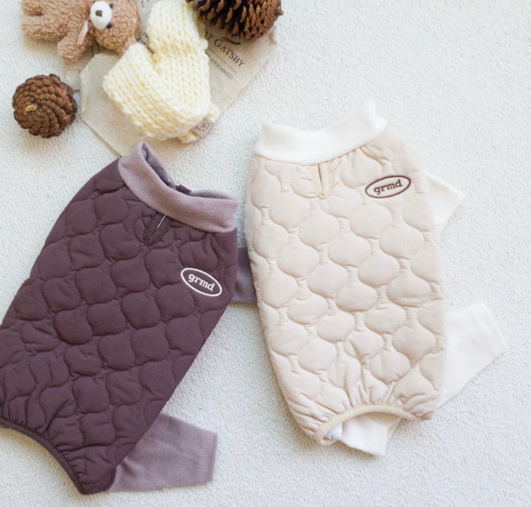 Quilted Overall, S-XL, Pet Pants, Dog Jumpsuit, Pet Clothing, Dog Coat ...