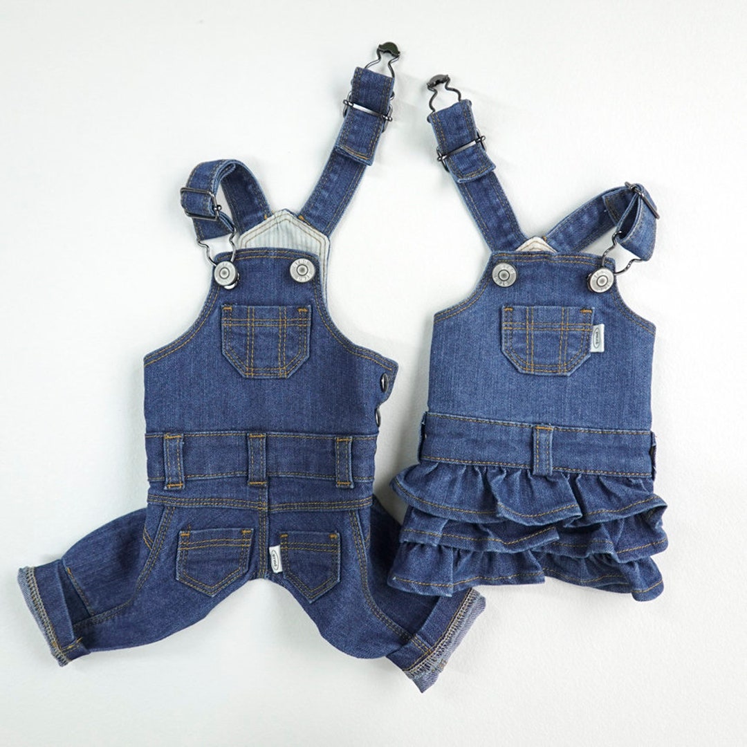 Denim Overall&skirt, S-2XL, Dog Jumpsuit, Dog Out Door, Pet Clothing ...