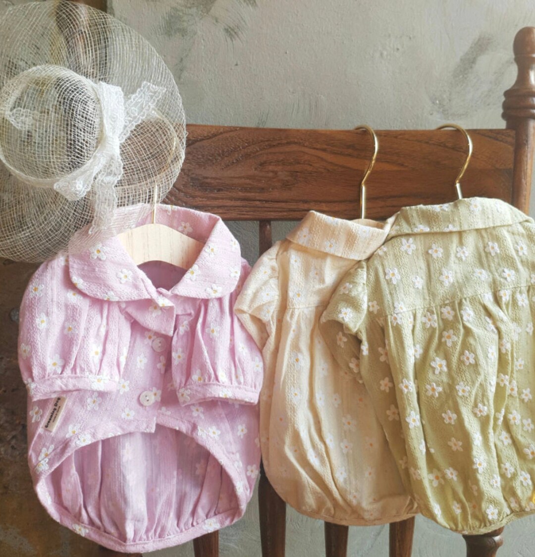 Pastel Daisy Blouse, S-2XL, Dog-tee, Dog T-shirt, Dog Top, Dog Clothing ...
