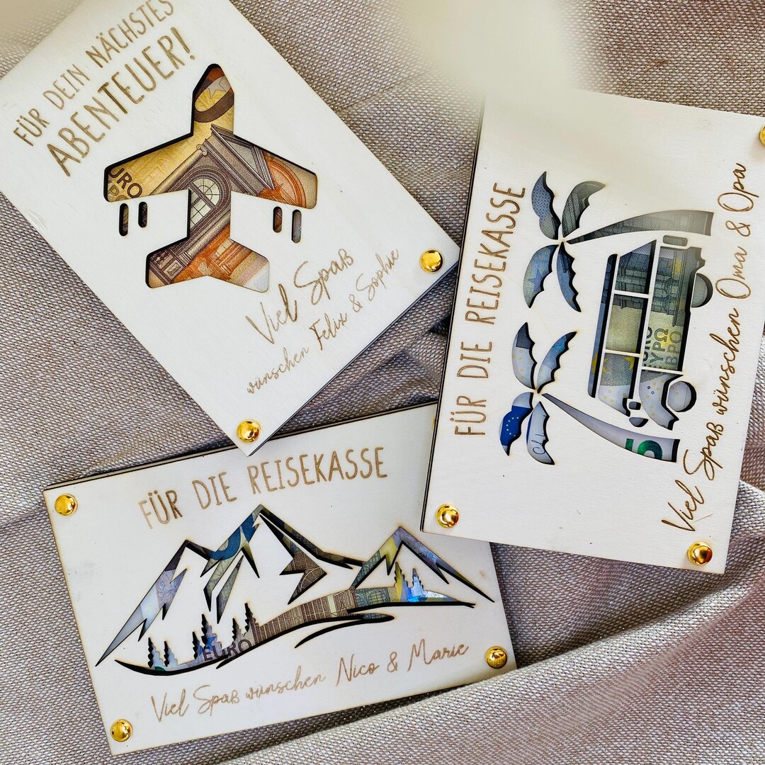 Gift for Travel | Cash Gift Card CAMPER I Travel Fund I Holiday Money ...