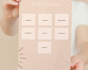 Weekly Planner Printable - Etsy