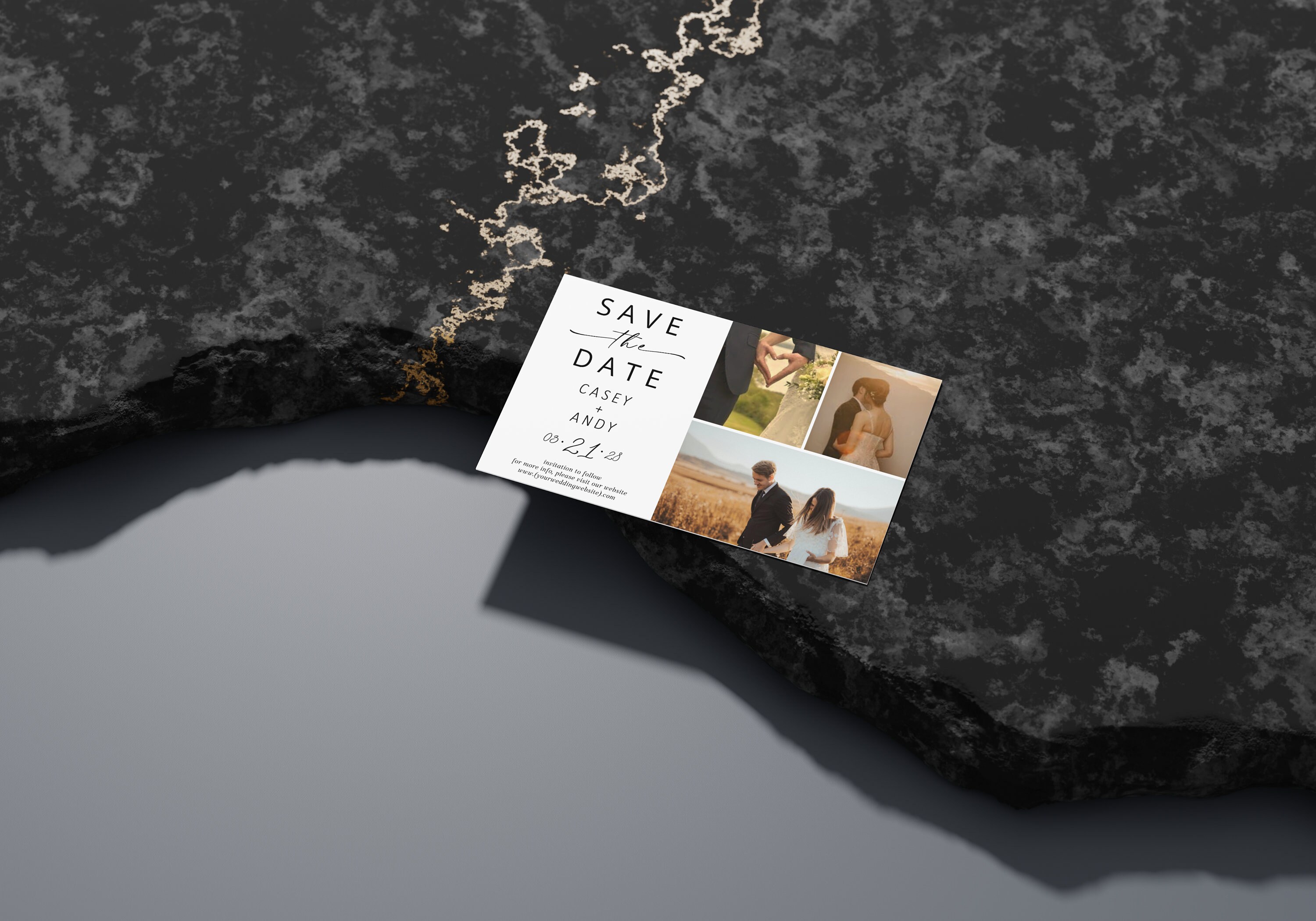 Wedding Photo Invite, Customizable Invitation Card, Personalized Photo ...