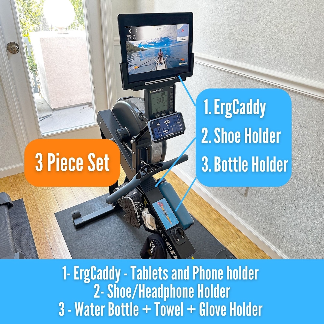 Tablet + Phone Holder + Water Bottle & Towel + Shoe Holder Piece Set ...