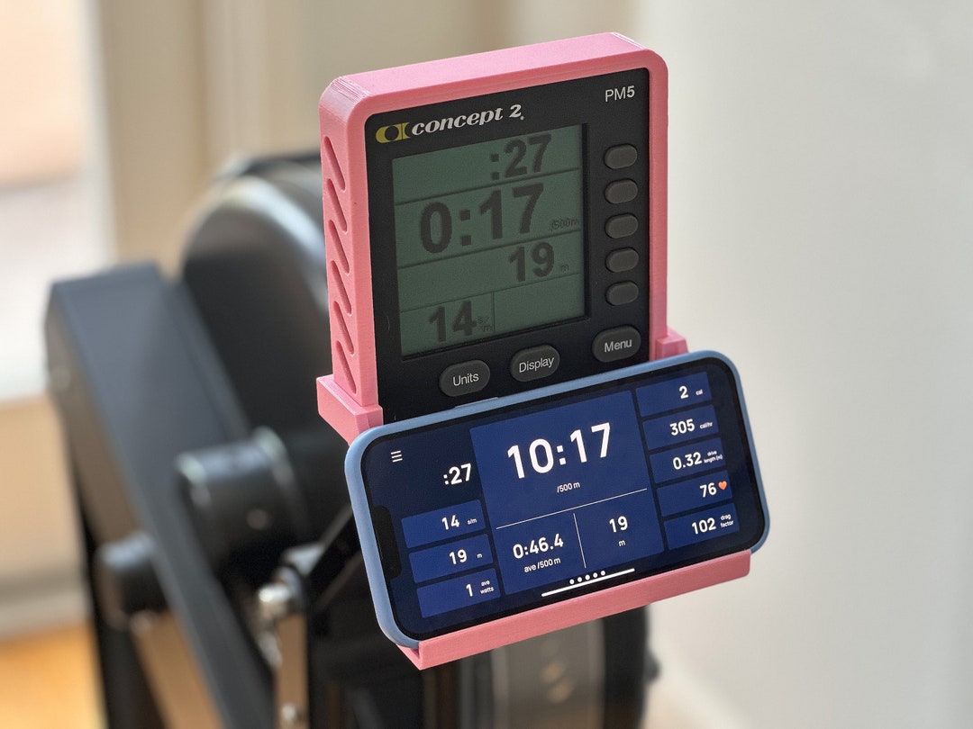 Phone Holder for Concept2® Rower, Bike & Skierg® With PM5 Monitors ...