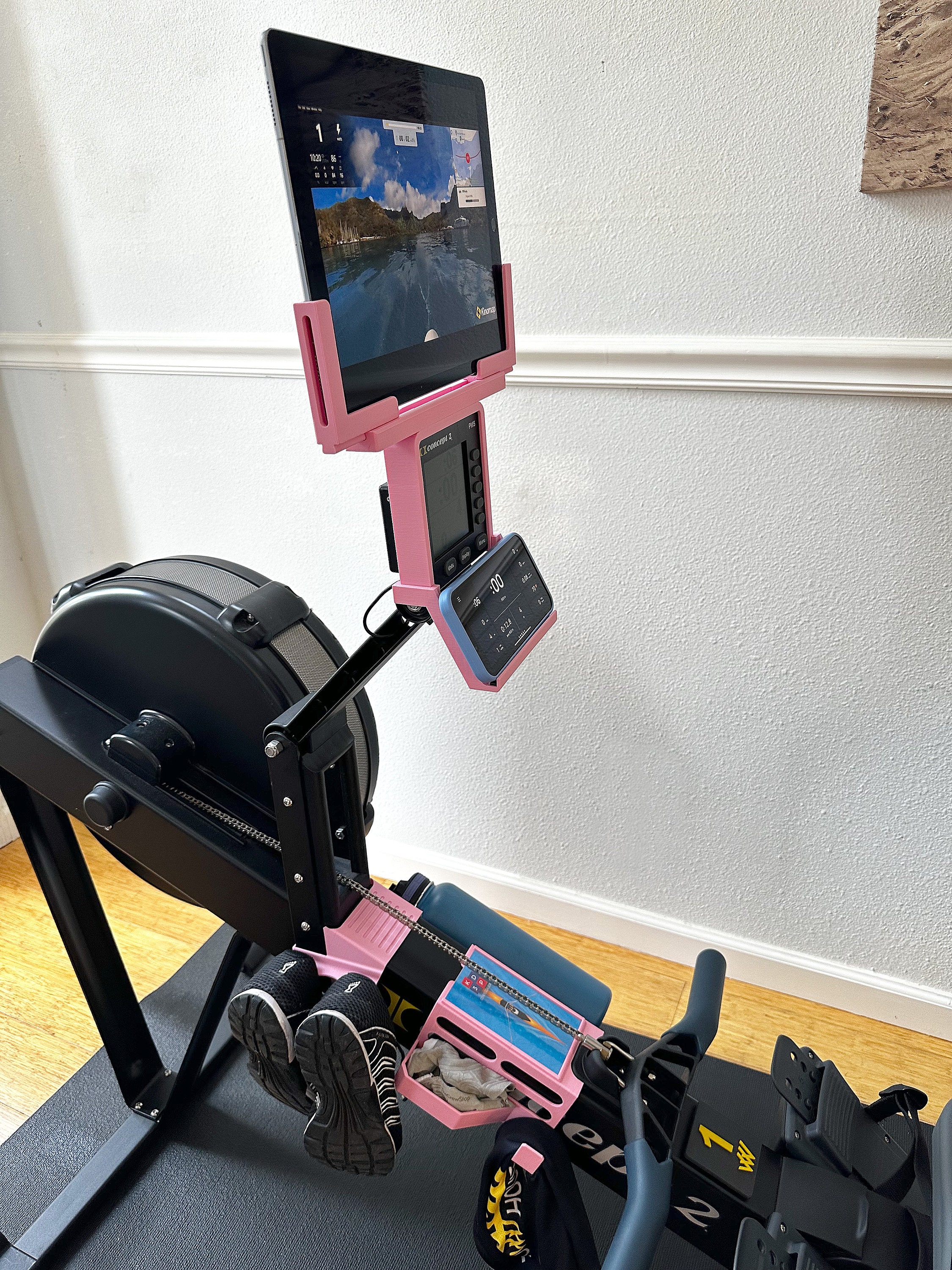 Pink PM5 Compatible-adjustable Ipad/tablet & Phone Holder Combination ...