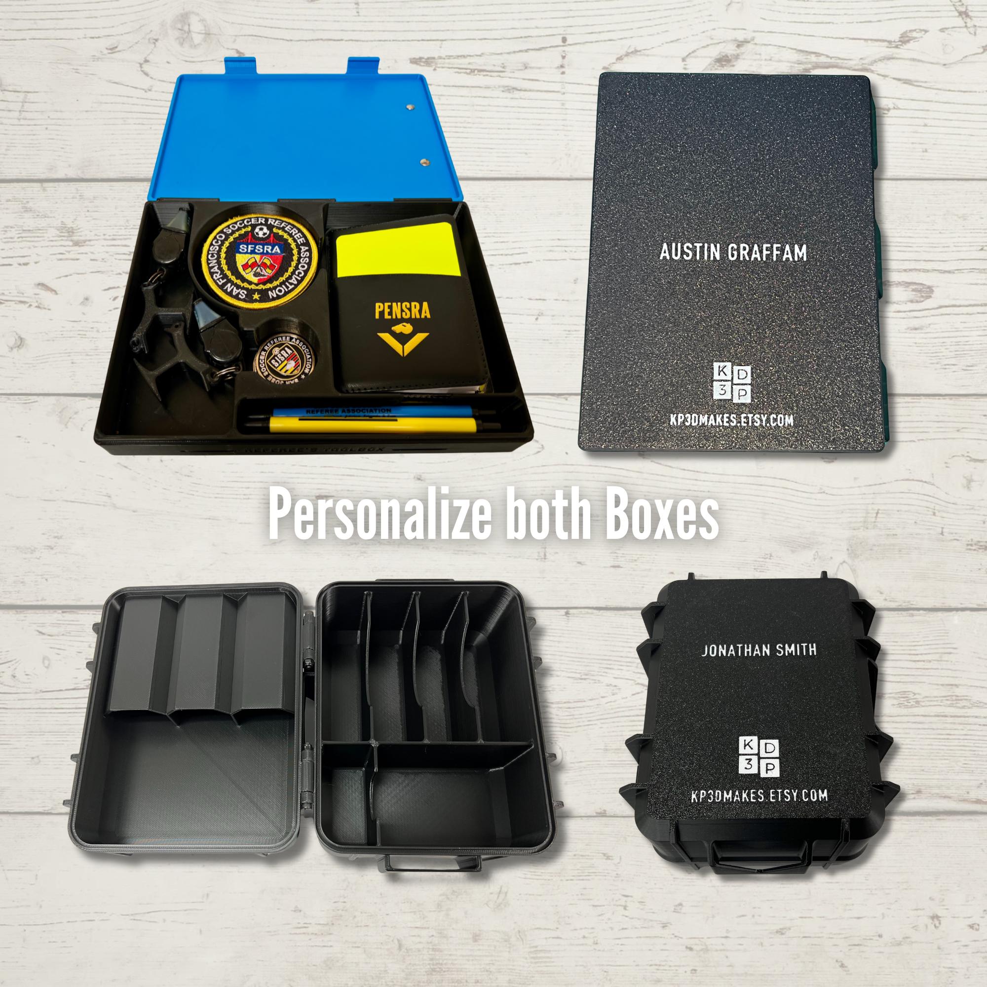 Soccer Referee's Toolbox-personalized Clipboard Organizer for Soccer Referees to Store Cards ...