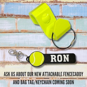 Tennis Bag Hook Personalized for Hanging on Fence - Fencecaddy is Very ...