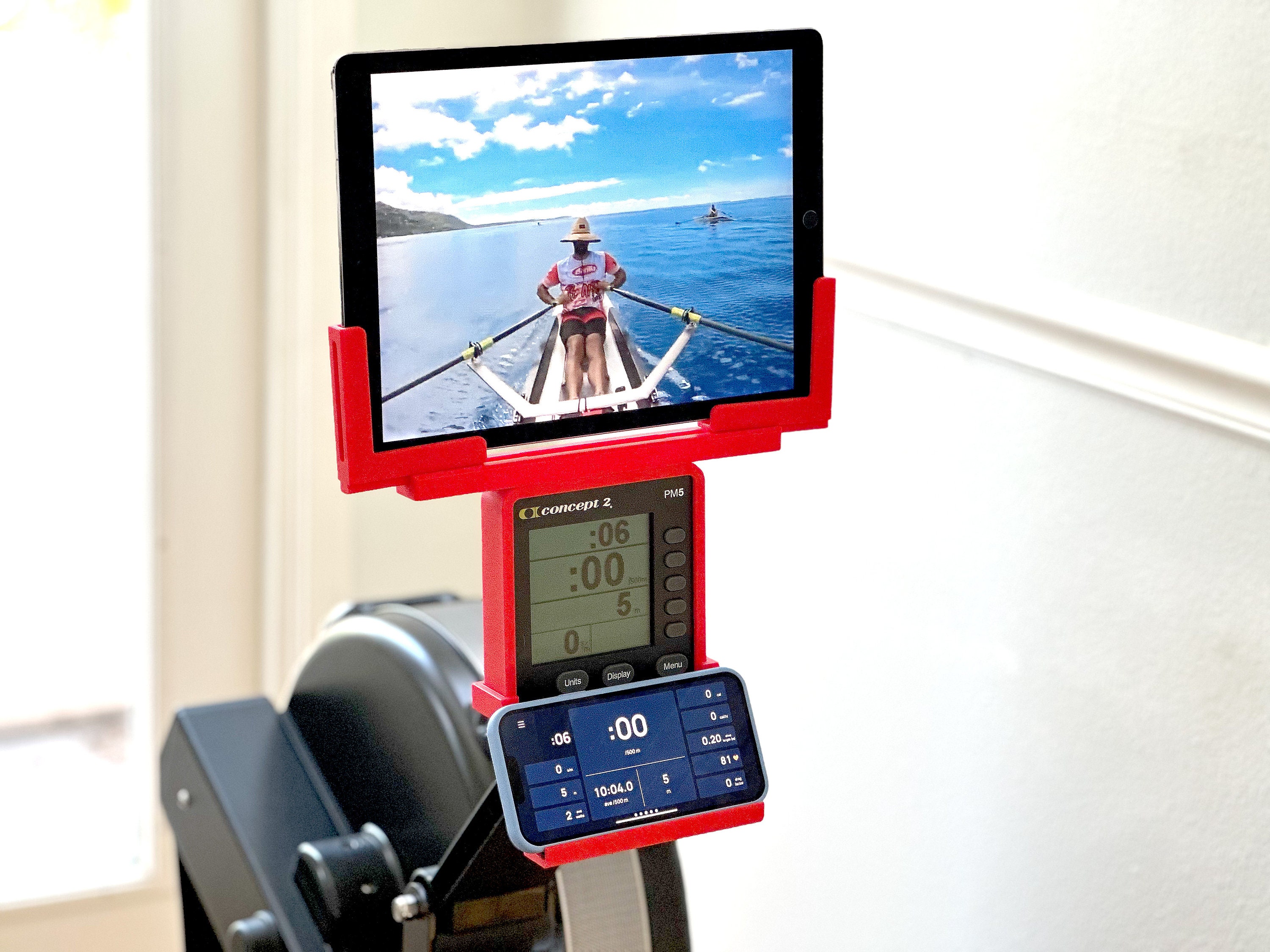 Pink PM5 Compatible-adjustable Ipad/tablet & Phone Holder Combination ...