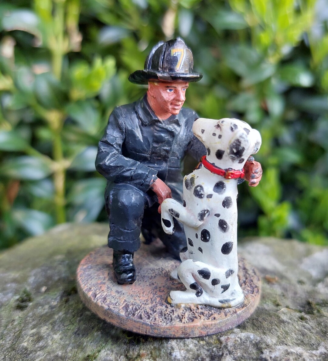 Firefighter, Canine Team, France, 2002 / Lead Figurine / Del Prado ...