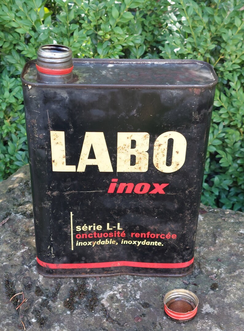 Old French Oil Can / LABO Inox / Made in France / Vintage Decoration ...