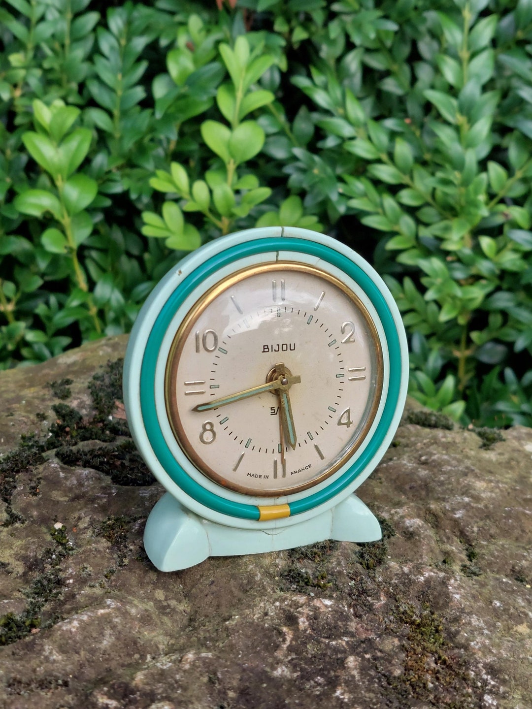 Old Mechanical Alarm Clock / BIJOU Brand, France / Cylindrical Shape ...
