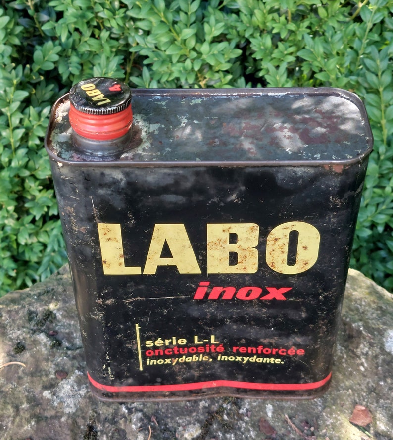 Old French Oil Can / LABO Inox / Made in France / Vintage Decoration ...