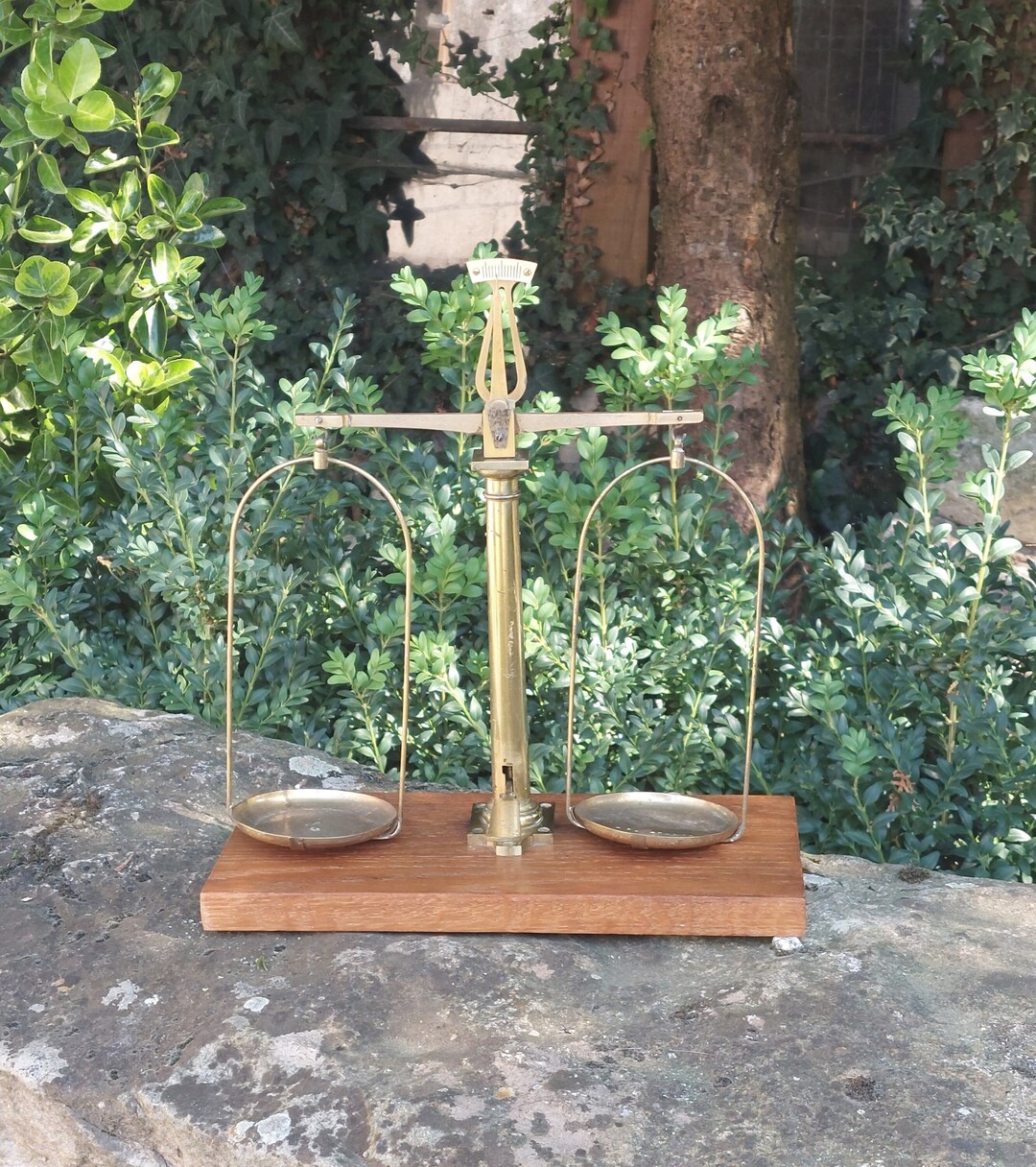 Old Precision Scale in Wood and Brass / Authentic / Vintage and Retro ...