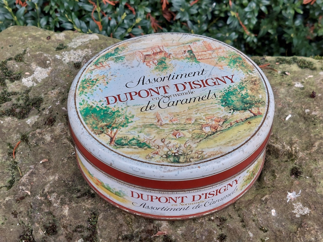 Vintage Dupont D'isigny Caramels Box / Lithographed Sheet Metal ...