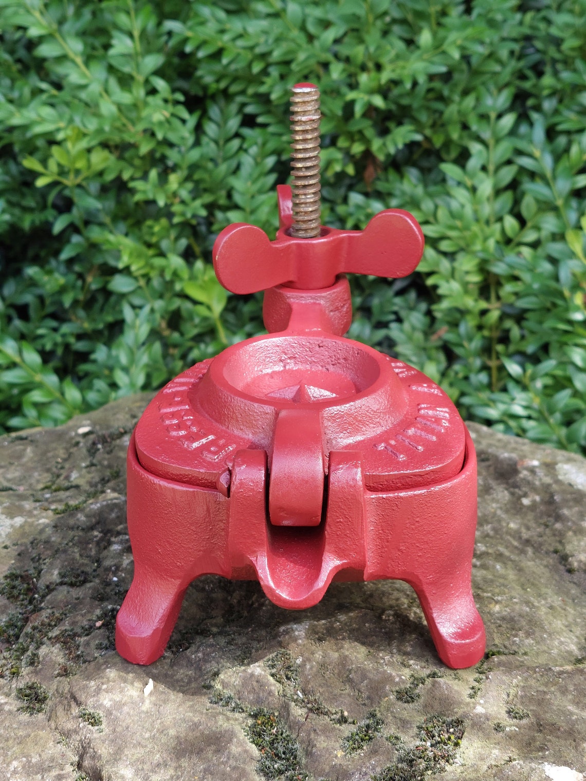 Old Steel Meat Press / TITAN A VIS, Patented / Color Red / Vintage ...