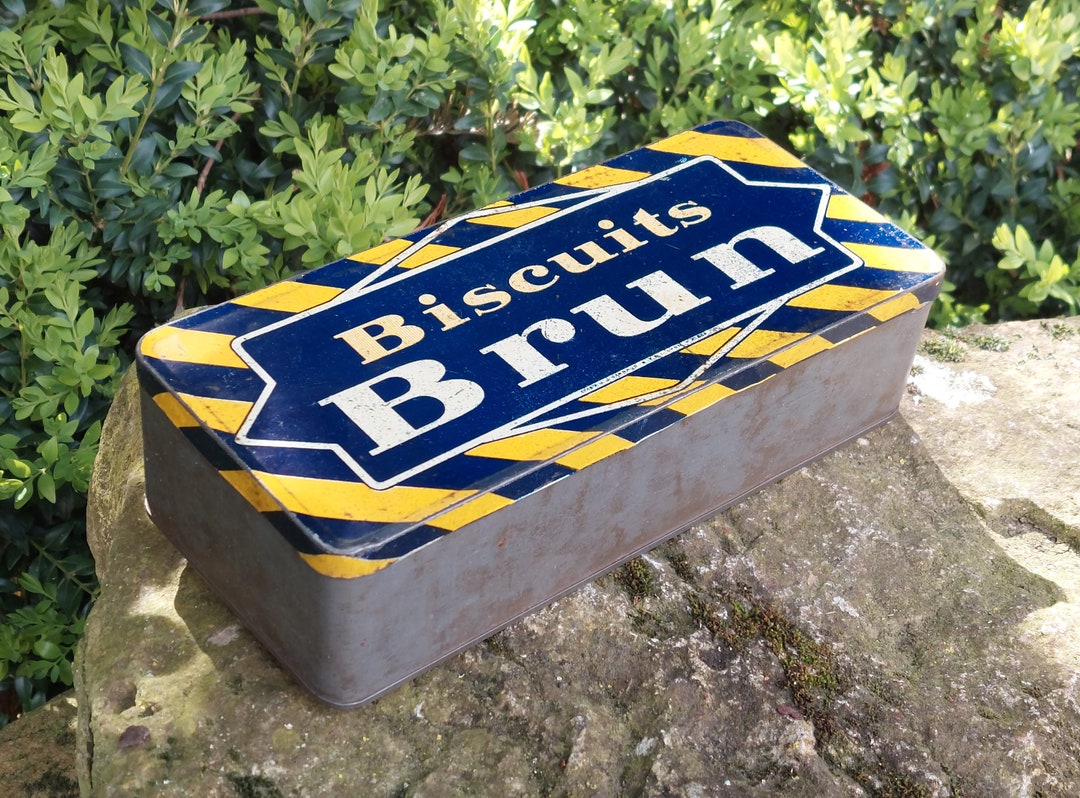 Old BISCUITS BRUN Tin Box / Origin France / Collection of Old Boxes ...