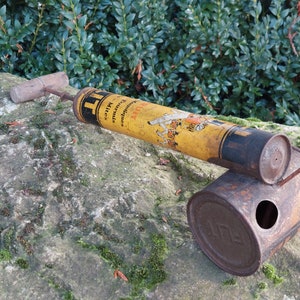 Old Steel Sprayer With Wooden Handle / Brand: FLIT, Registered ...