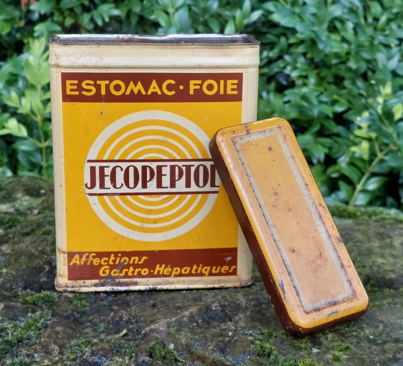 Old Metal Box /JECOPEPTOL, Gastrohepatic Disorders, ATHENA Clichy ...