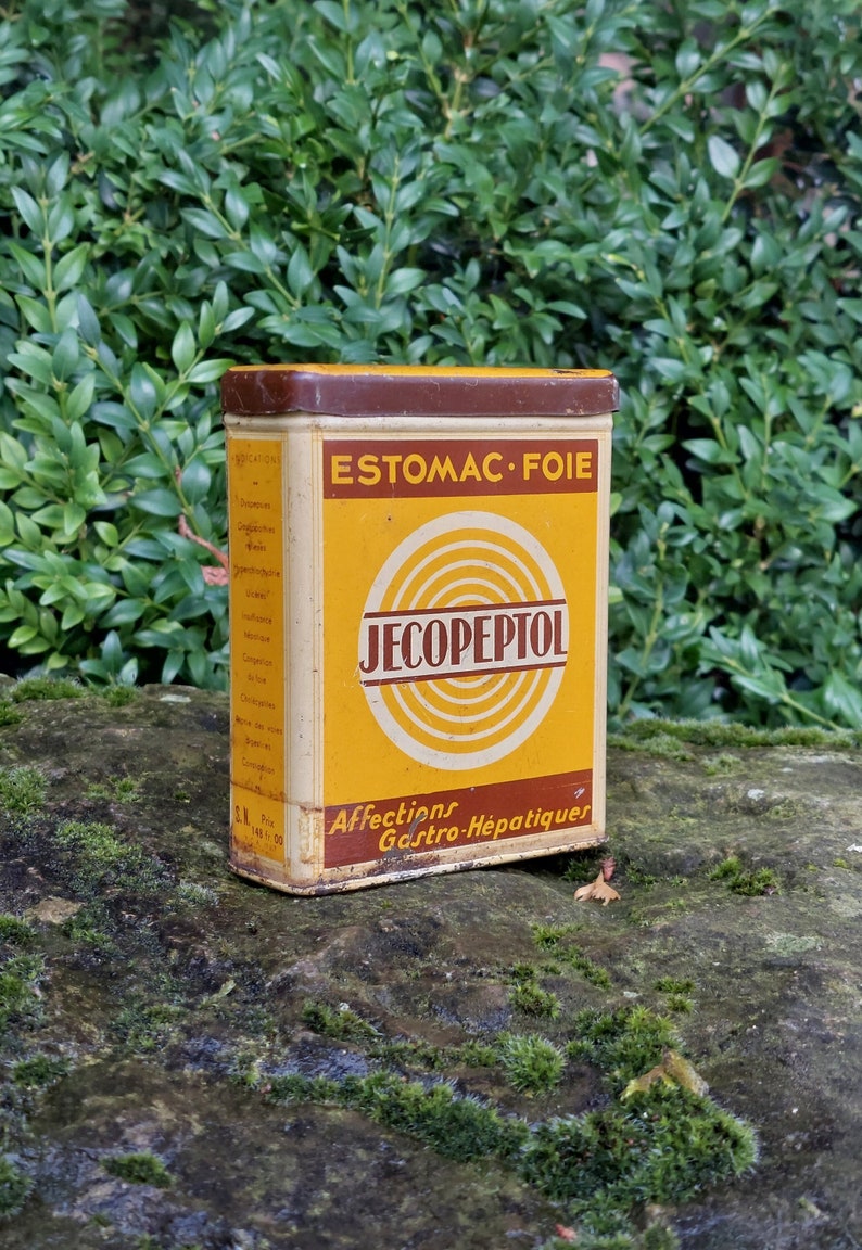Old Metal Box /JECOPEPTOL, Gastrohepatic Disorders, ATHENA Clichy ...