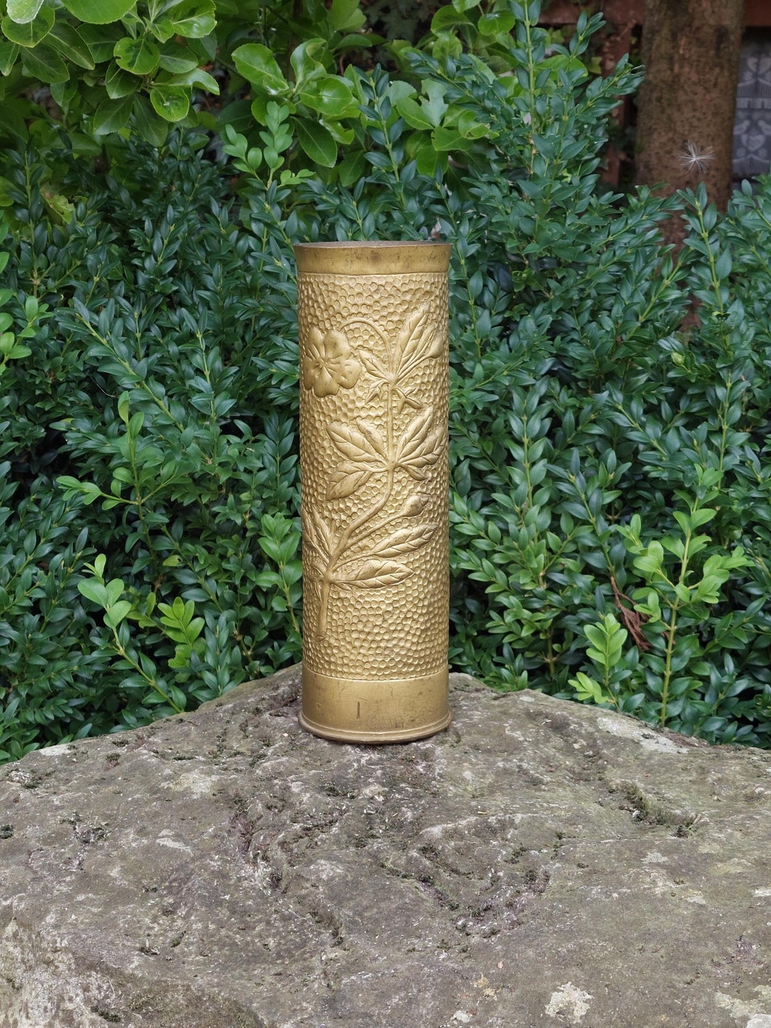 WW1 Shell Casing Vase / Trench Art / Material: Sculpted Brass ...