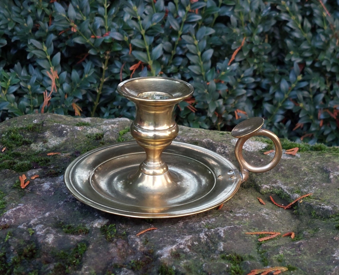 Vintage Brass Candle Holder With Handle / Candle Holder for - Etsy