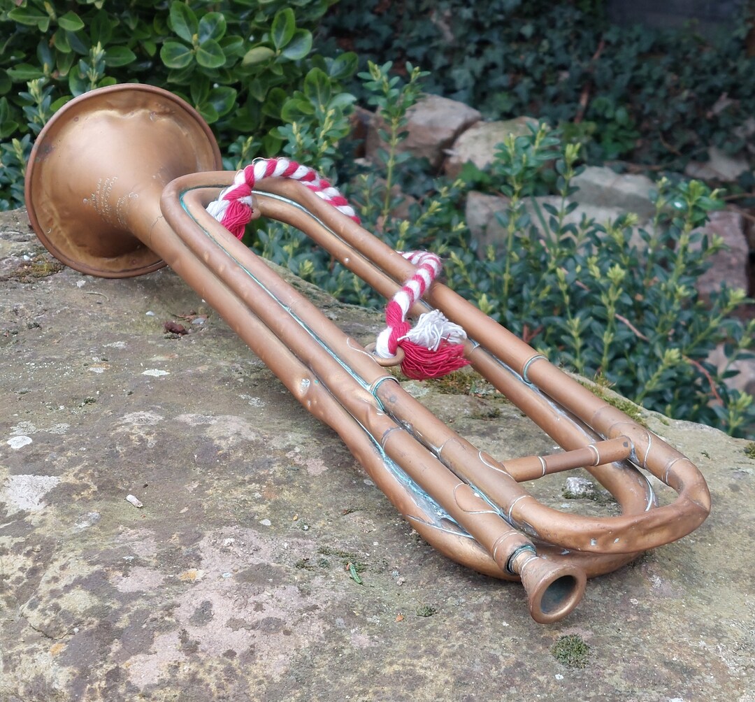 Old Copper Bugle / Universal Exhibition of Paris 1900 / French Army ...