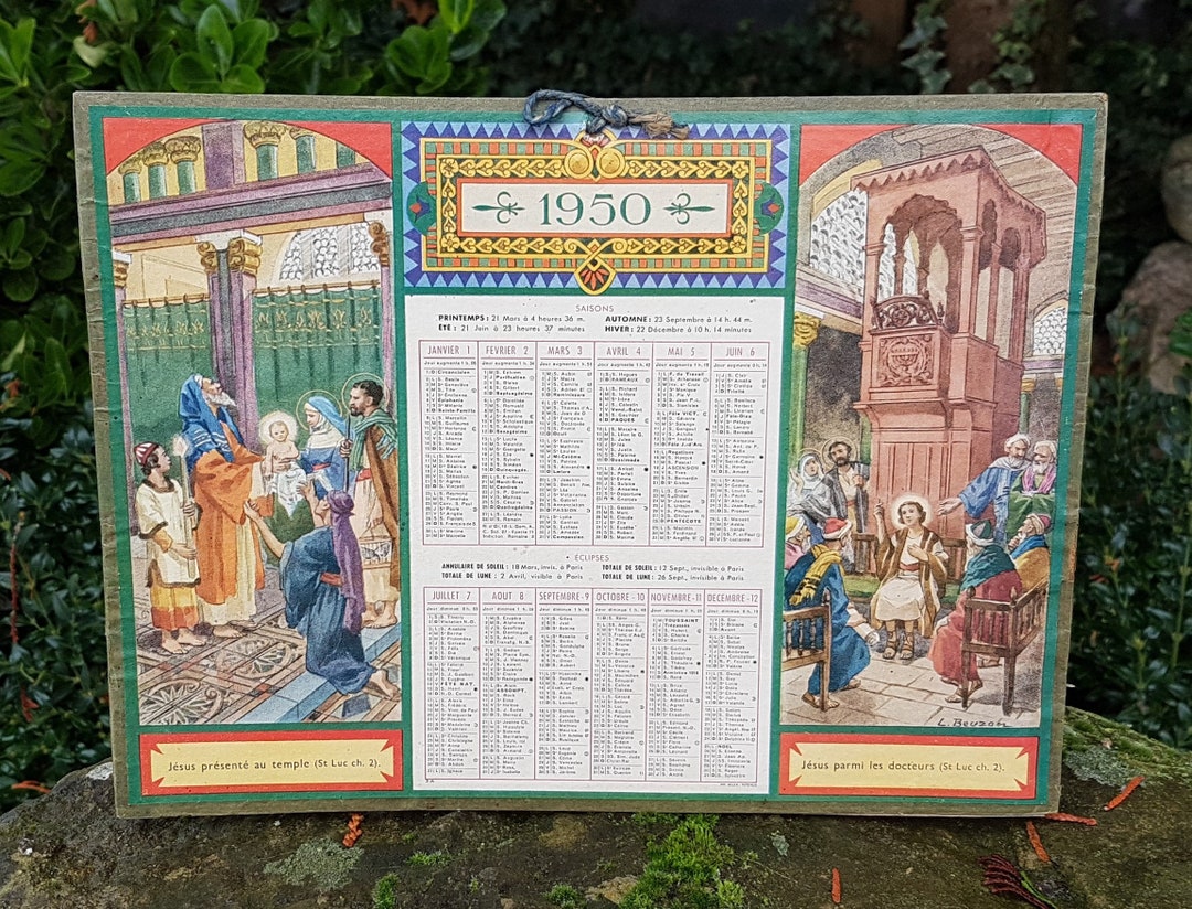 Calendar, Almanac of Posts, Telegraphs and Telephones PTT / Year 1950 ...