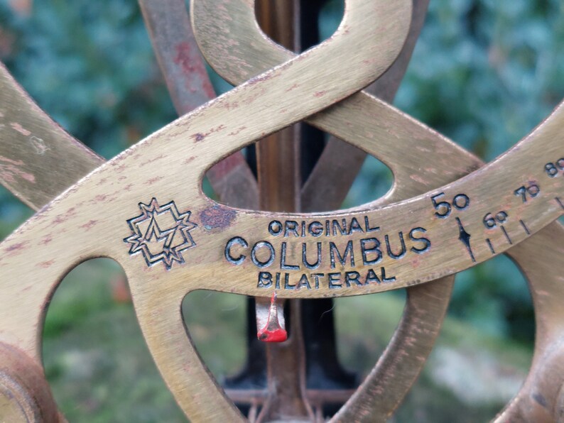 Old Scale, Letter Scale / Original COLOMBUS Bilateral / 2 Reading ...
