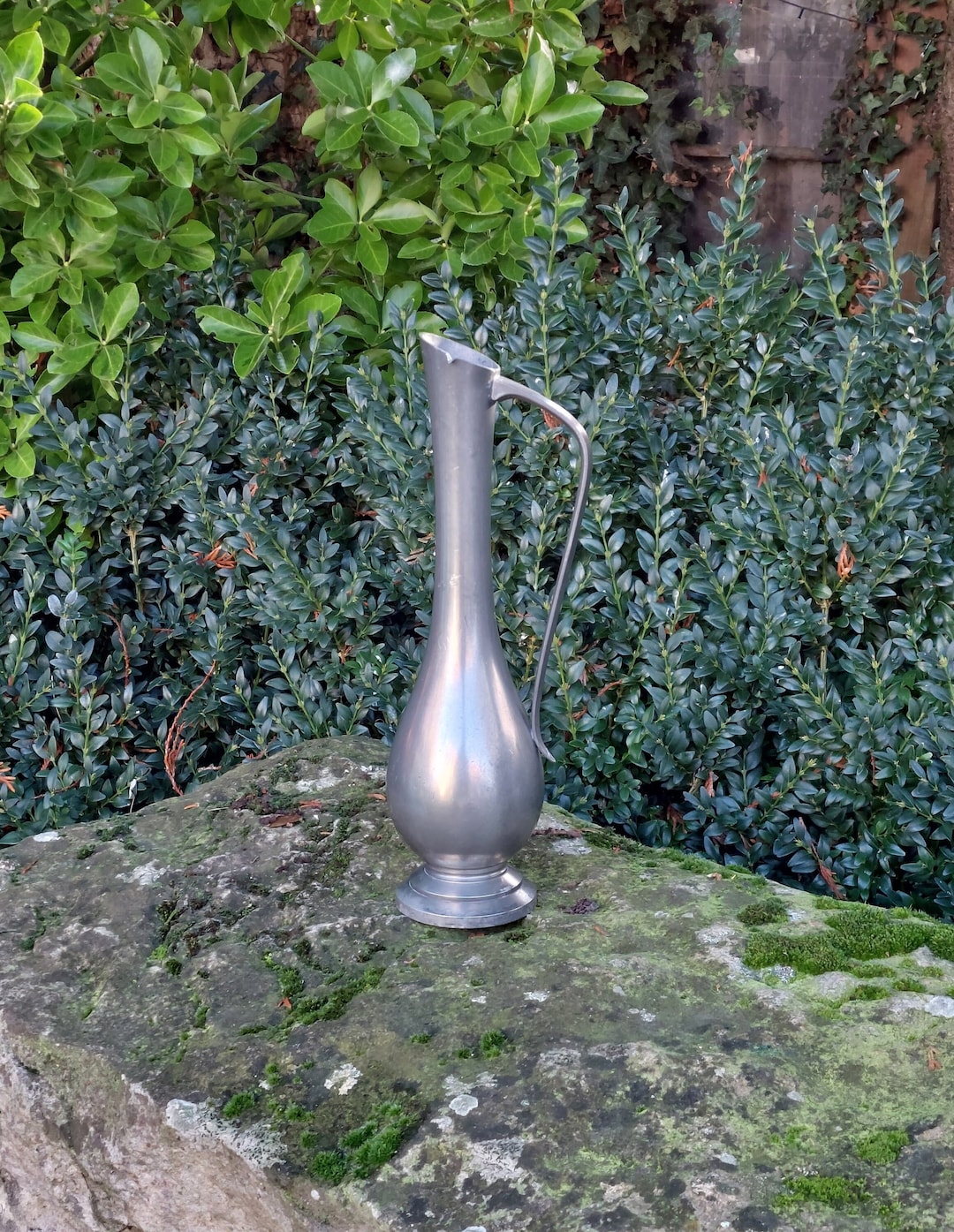 Ancien Vase Soliflore En étain / Poinçonné les étains Du Manoir, Paris ...