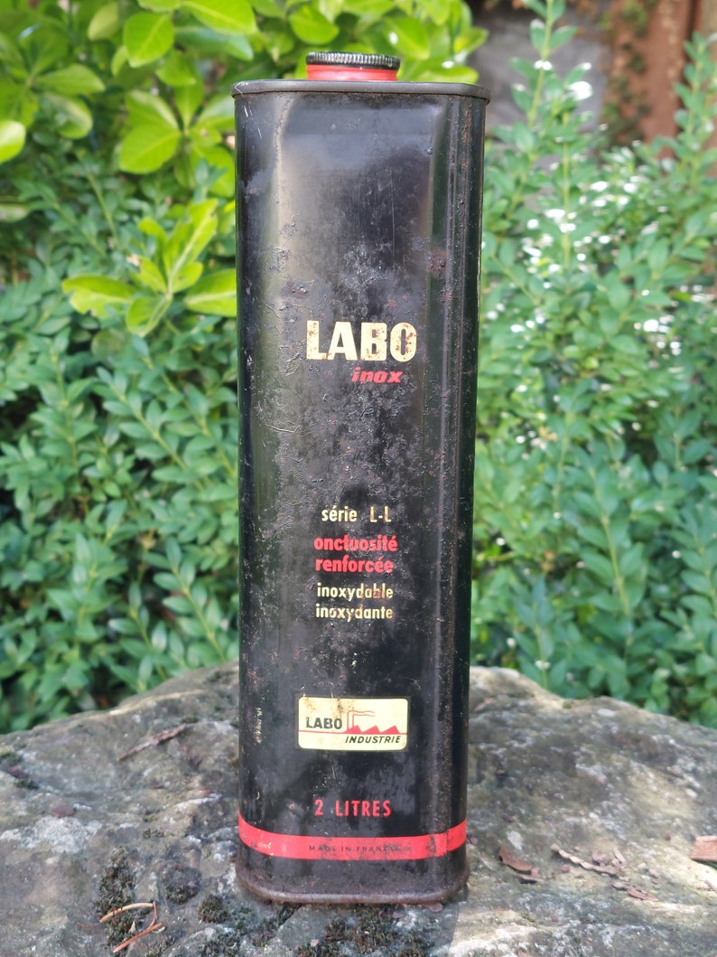 Old French Oil Can / LABO Inox / Made in France / Vintage Decoration ...