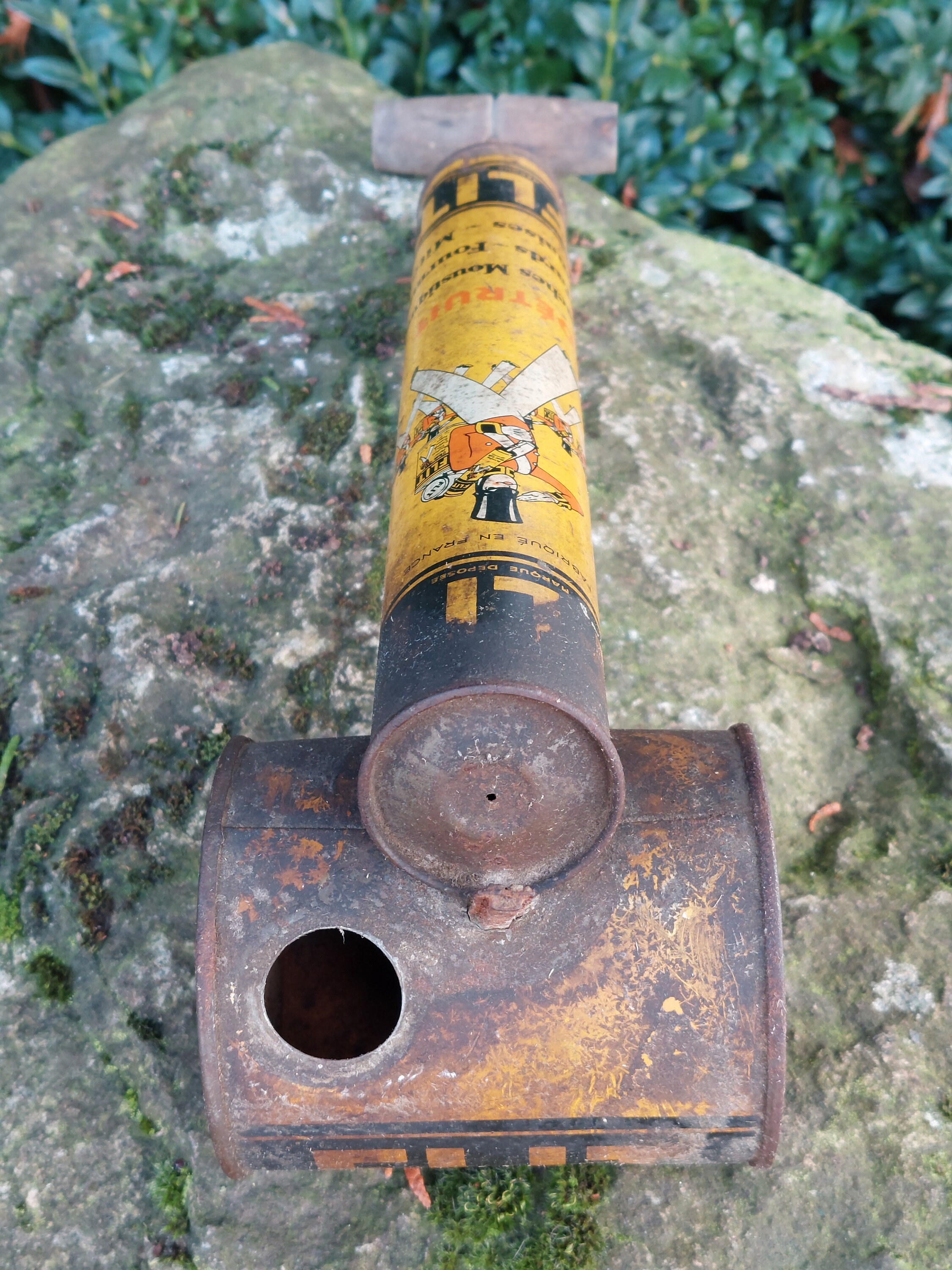 Old Steel Sprayer With Wooden Handle / Brand: FLIT, Registered ...