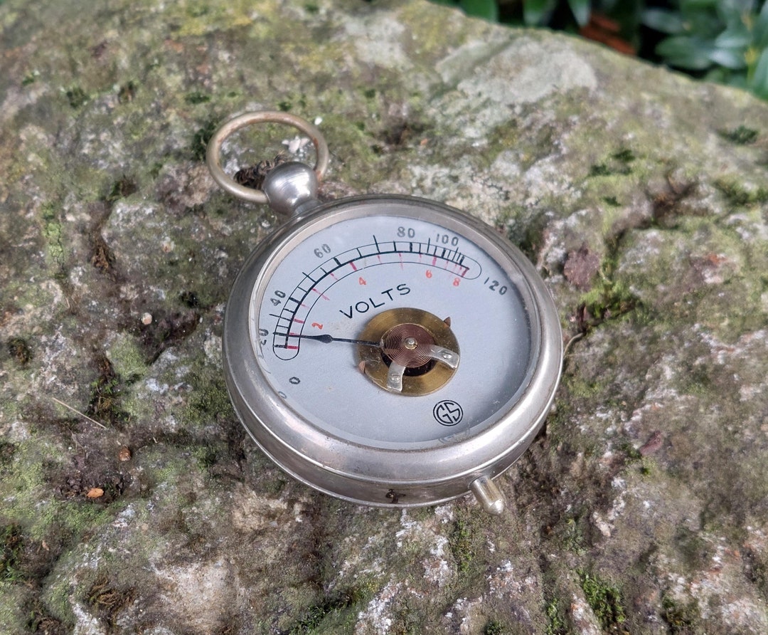 Old Pocket Voltmeter, Pocket Watch Shape / GS Brand / Not Tested / Old ...