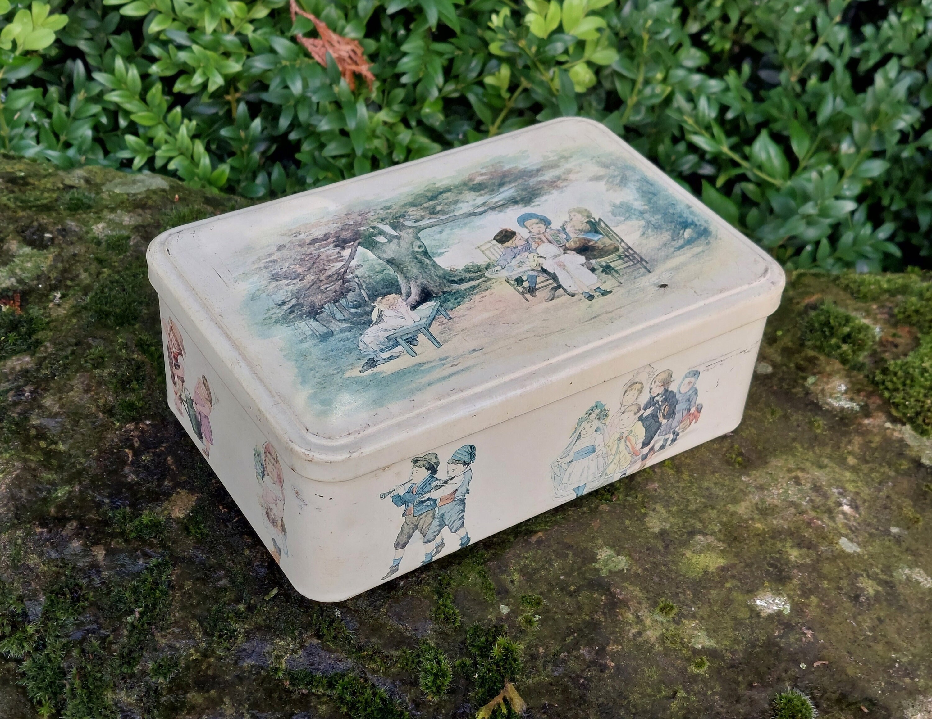 Lithographed Sheet Metal Box / French Cookie Box / Themes: Children ...