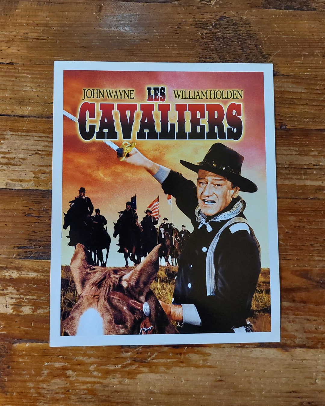 Poster THE HORSEMEN / John Wayne, William Holden / Western Movie Poster ...