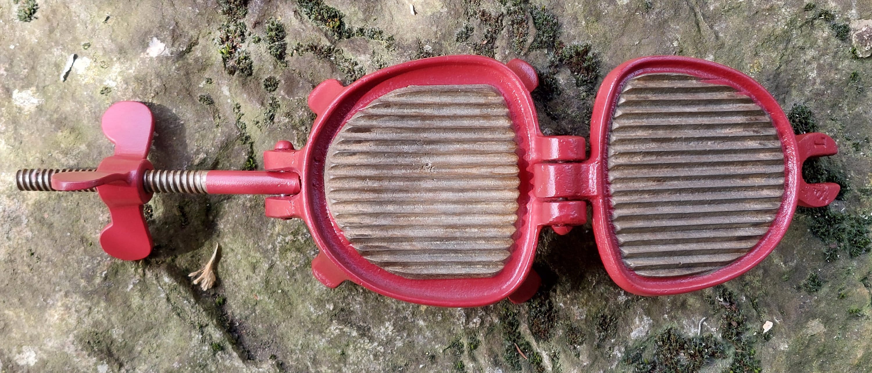 Old Steel Meat Press / TITAN A VIS, Patented / Color Red / Vintage ...