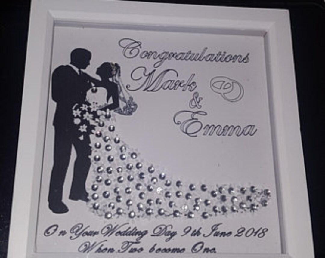 Personalised Wedding Box Frame - Etsy UK