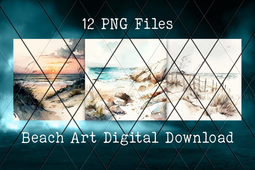 Beach Digital Download Beach PNG Bundle Beach Clipart - Etsy