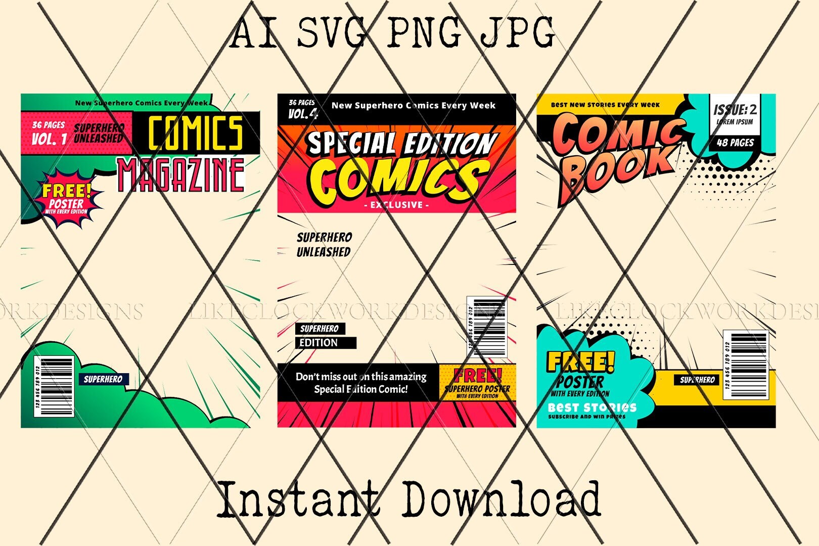 Comic PNG / Comic Action Bubble PNG Bundle / Comic Cartoon Style ...