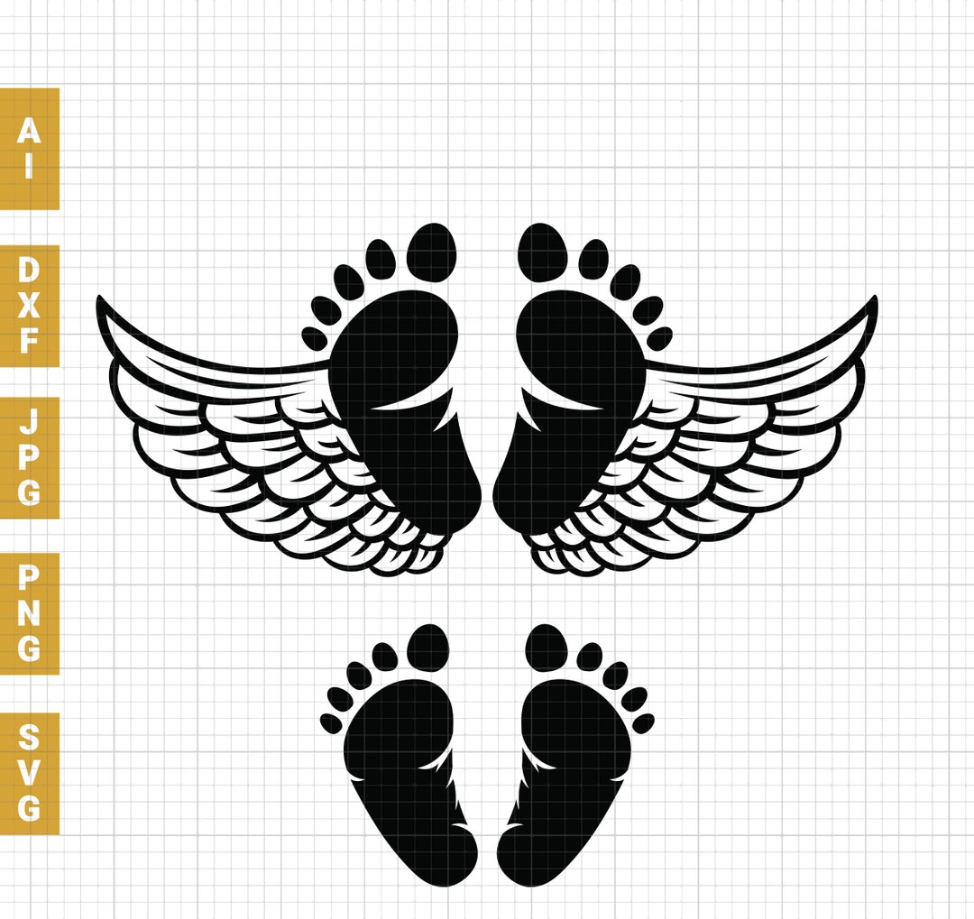 Baby Feet SVG File - Etsy