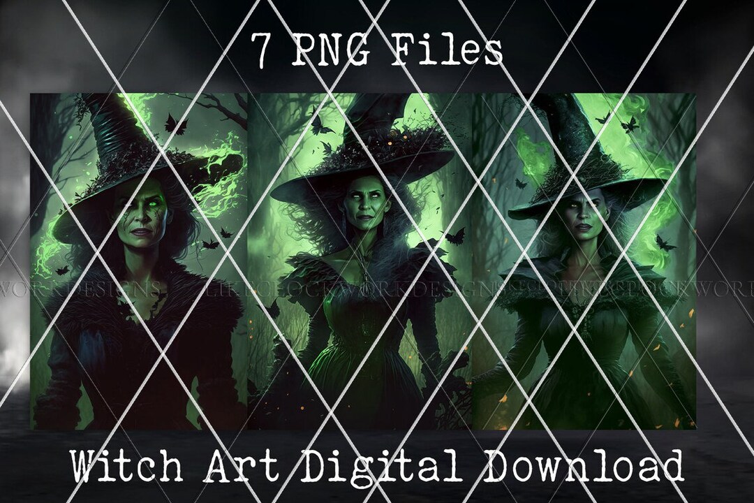 Witch Digital Download Witch PNG Bundle Witch Clipart - Etsy