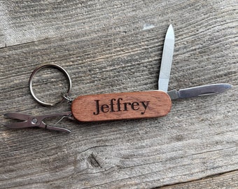 Mini Knife Keychain - Etsy