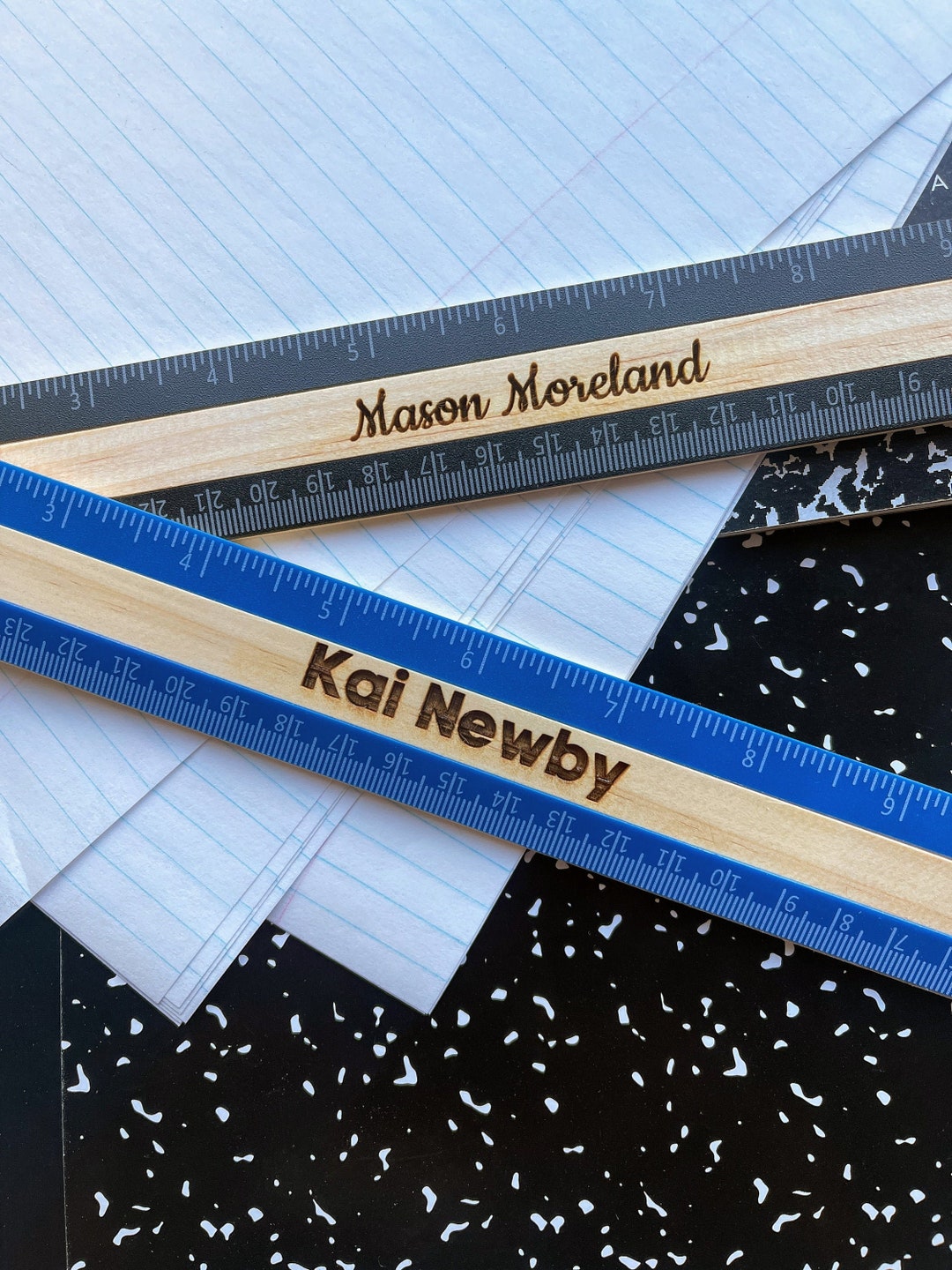 Custom Wood Ruler Personalized Name Ruler Custom School Supplies ...