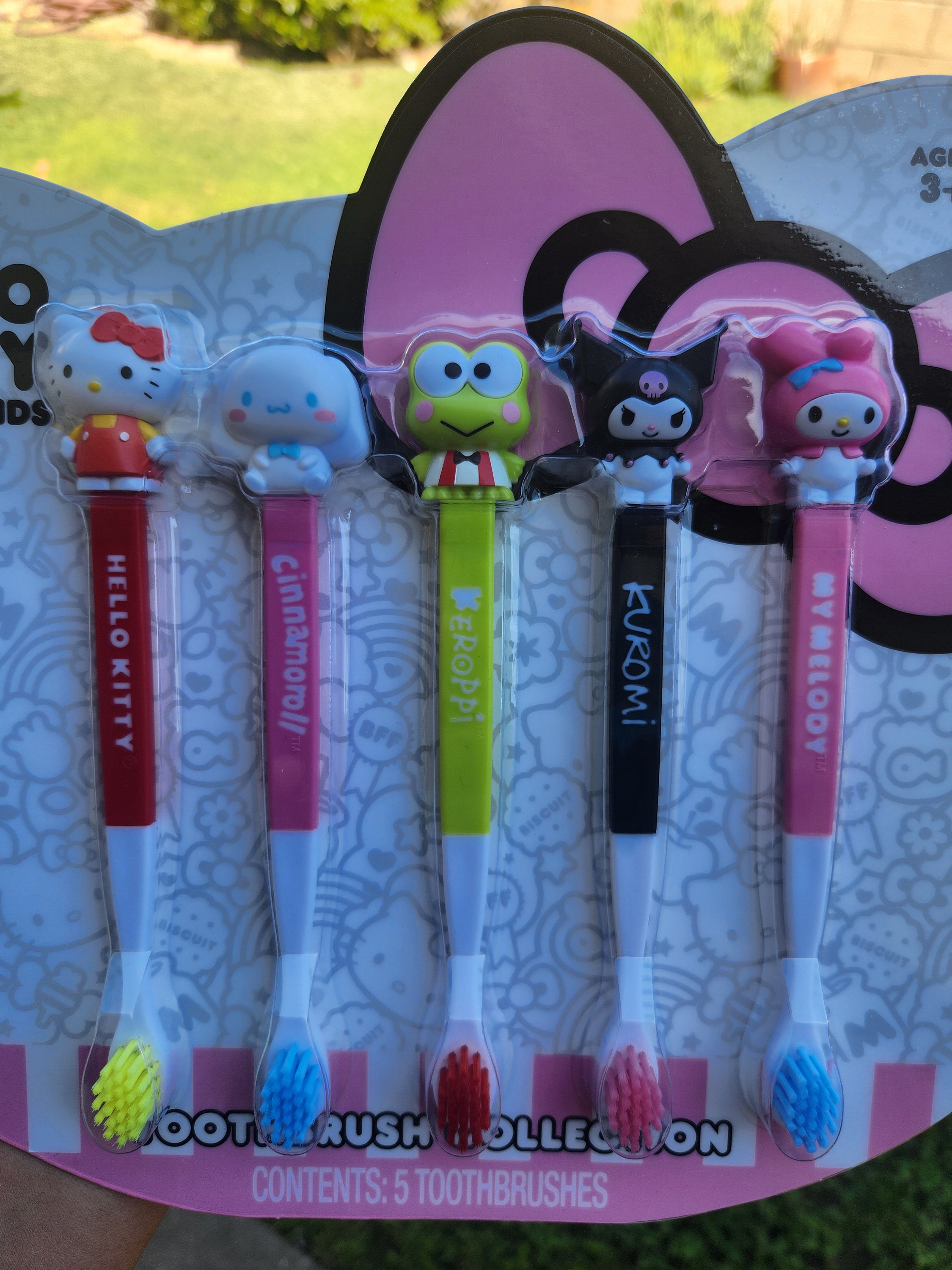 Senrio Characters Toothbrush Hello Kitty Melody Kuromi Cinnamoroll ...