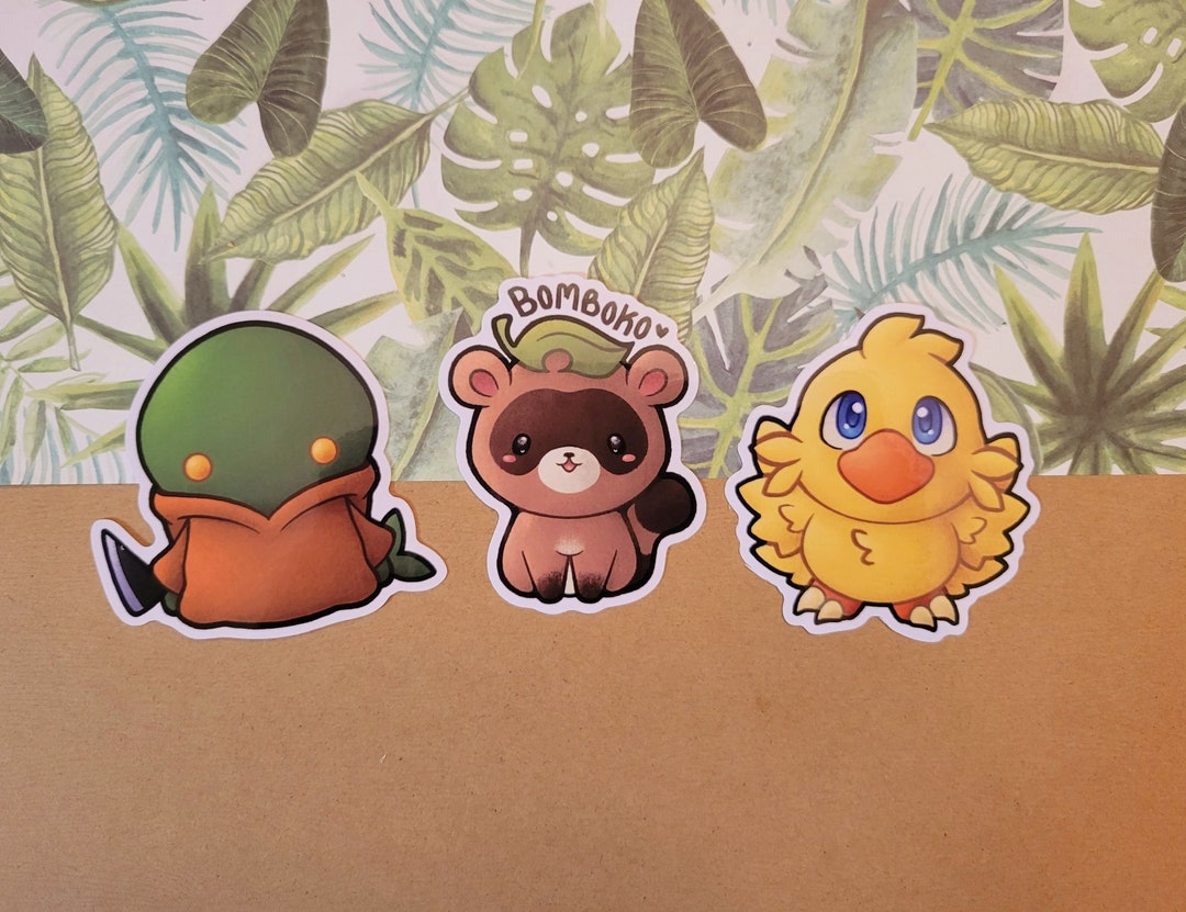 Final Fantasy Friends Chocobo Tonberry & FFXIV Bomboko Minion 3" Vinyl ...