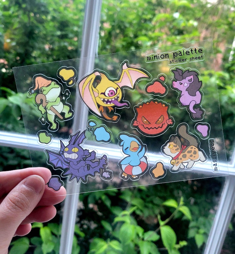 FFXIV Rainbow Minions 6x4 Clear Sticker - Etsy UK
