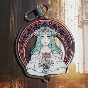 Fire Emblem Lady Rhea Art Nouveau Clear Acrylic Charm - Etsy