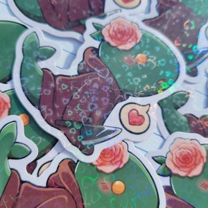 Final Fantasy Tonberry Love Heart Foil 2.5" Vinyl Weatherproof Sticker ...